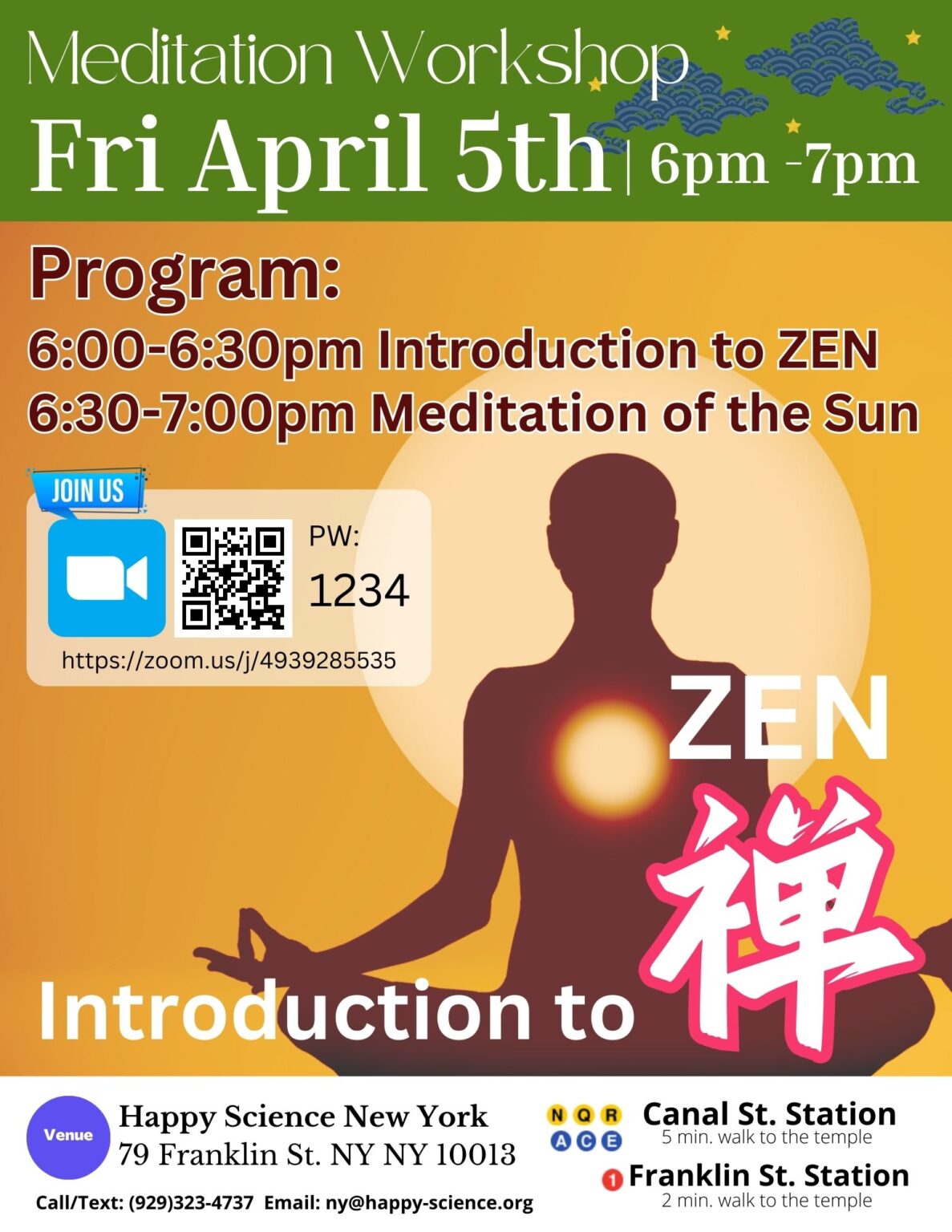 Introduction to Zen & Meditation Workshop